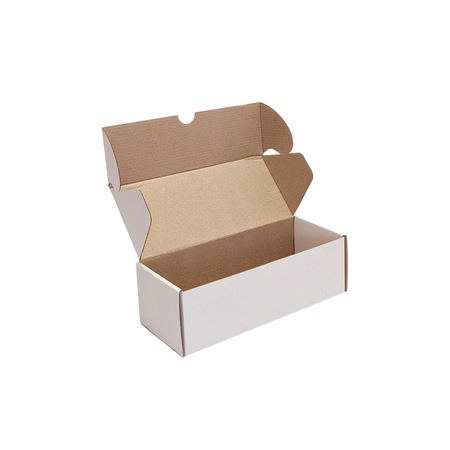 Set 10 bucati cutii transport din carton microondul albit, 220x90x70 mm ...