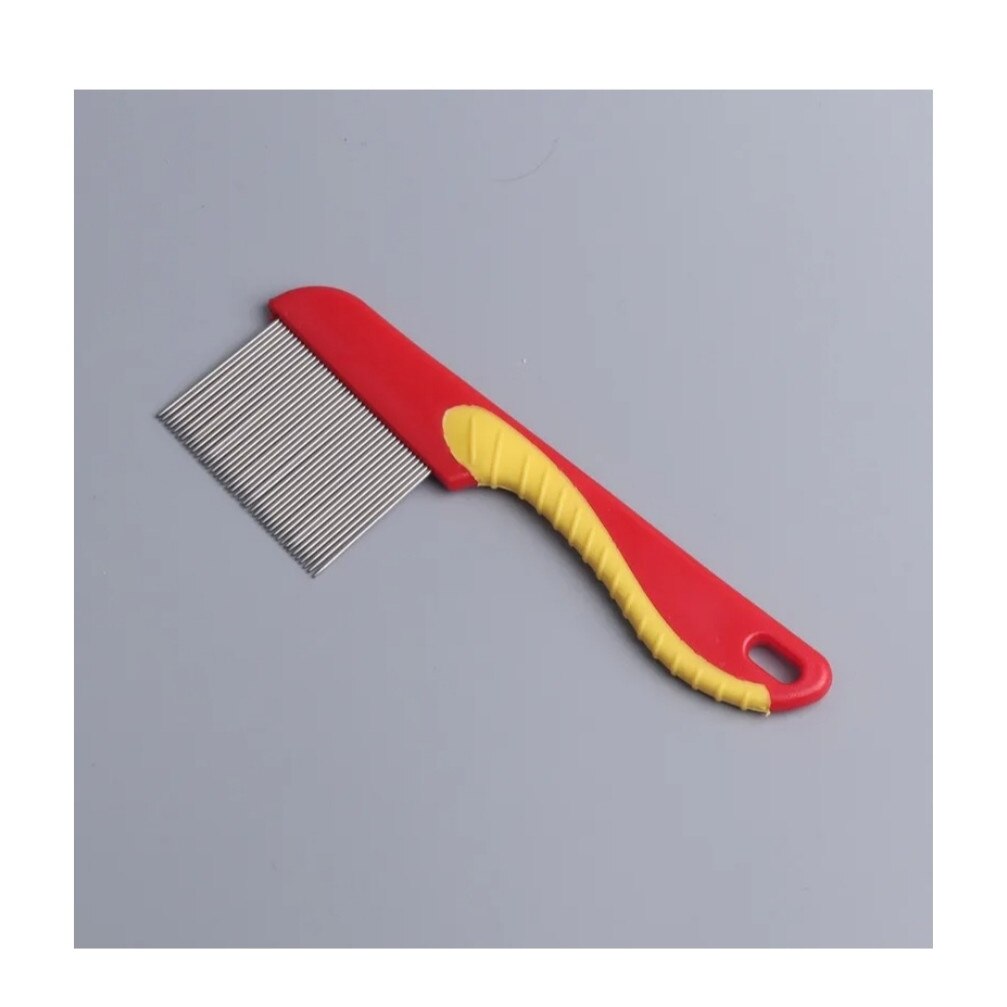 Pieptan purici/paduchi pentru animale, 41 dinti metalici si densi - eMAG.ro