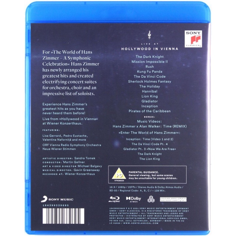 Hans Zimmer: The World of Hans Zimmer - live at Hollywood in Vienna ...