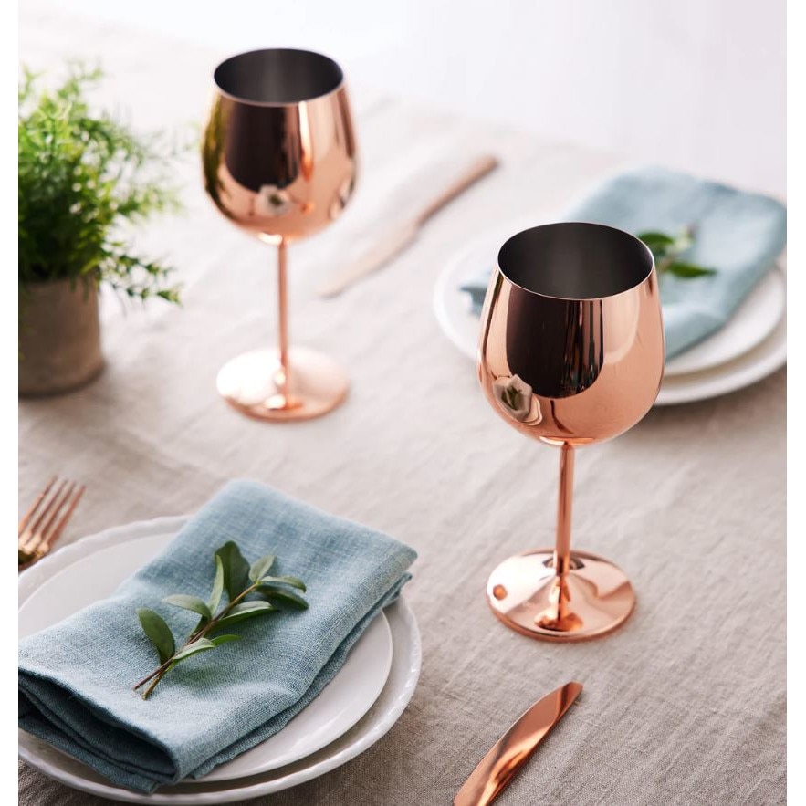 Pahar vin inox Rose premium Nabi Market ® - eMAG.ro