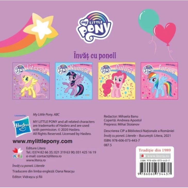 My little pony. Invat cu poneii. Literele - eMAG.ro