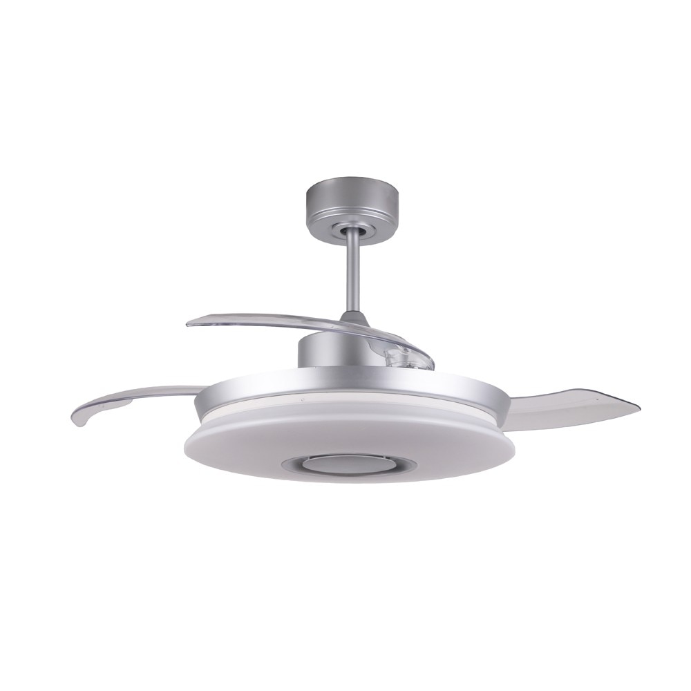 Ventilator LED de plafon, Wonderlamp, Alb/Argintiu - eMAG.ro