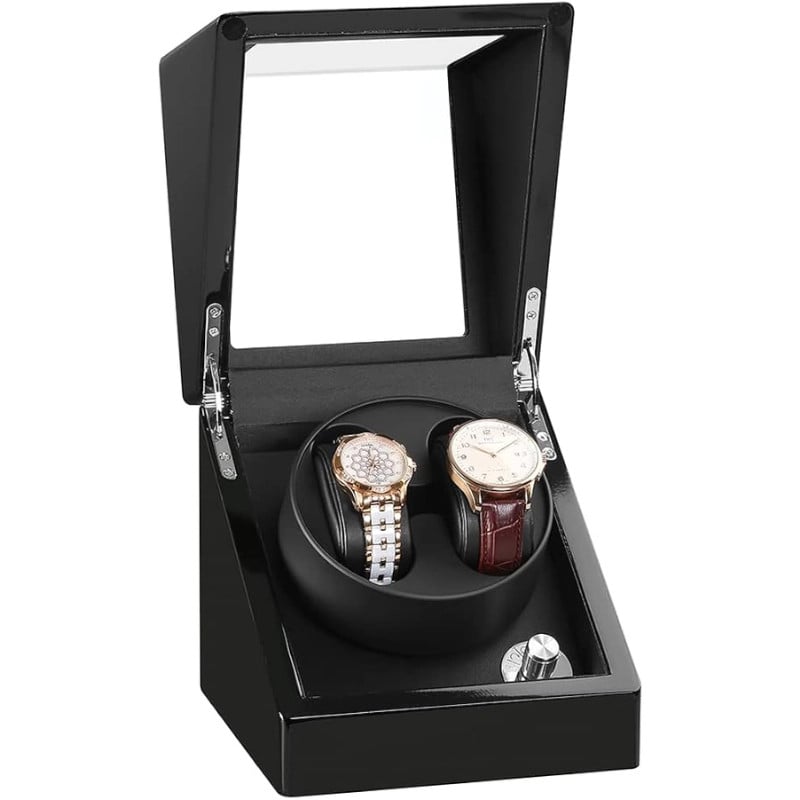 Cutie intors ceasuri iUni, Watch Winder 2, Black - eMAG.ro