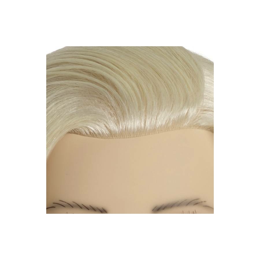 Cap de papusa pentru tuns, L'Image, 52cm, Par blond deschis natural ...