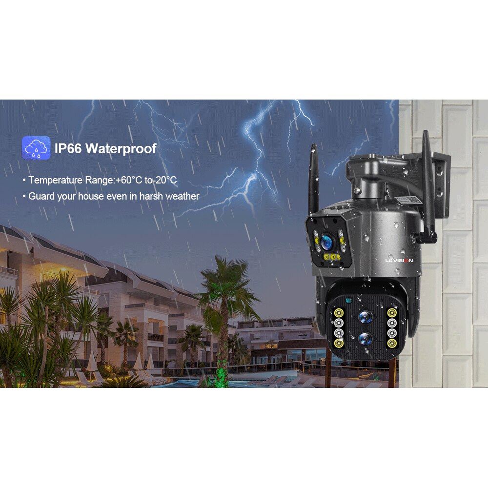 Camera de Supraveghere 10X zoom, Dual video, WIFI LsVision®, 8MP ...