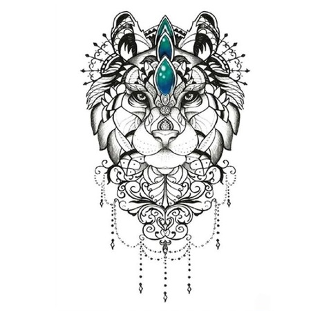 Tatuaj temporar, leu, 21 x 15 cm - eMAG.ro