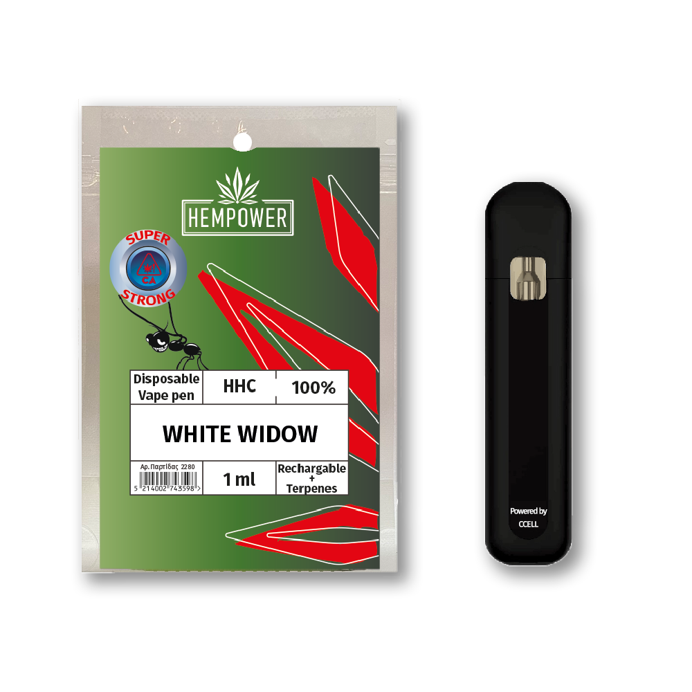 Hempower de unica folosinta, Ccell, Vape Pen HHC, White Widow, HHC 100% ...