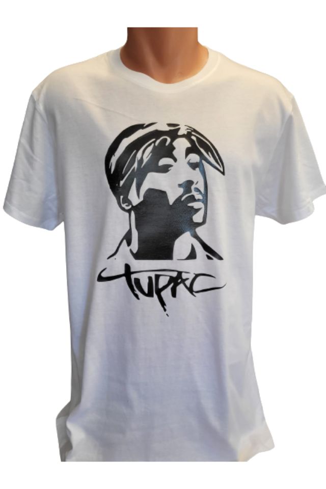 Tricou dama, personalizat manual cu vinil, Model TUPAC - eMAG.ro
