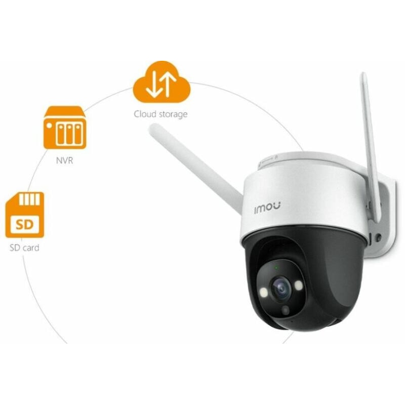 Camera IP exterior wireless 4MP Full Color, PTZ, LED 30m, IP66 ...