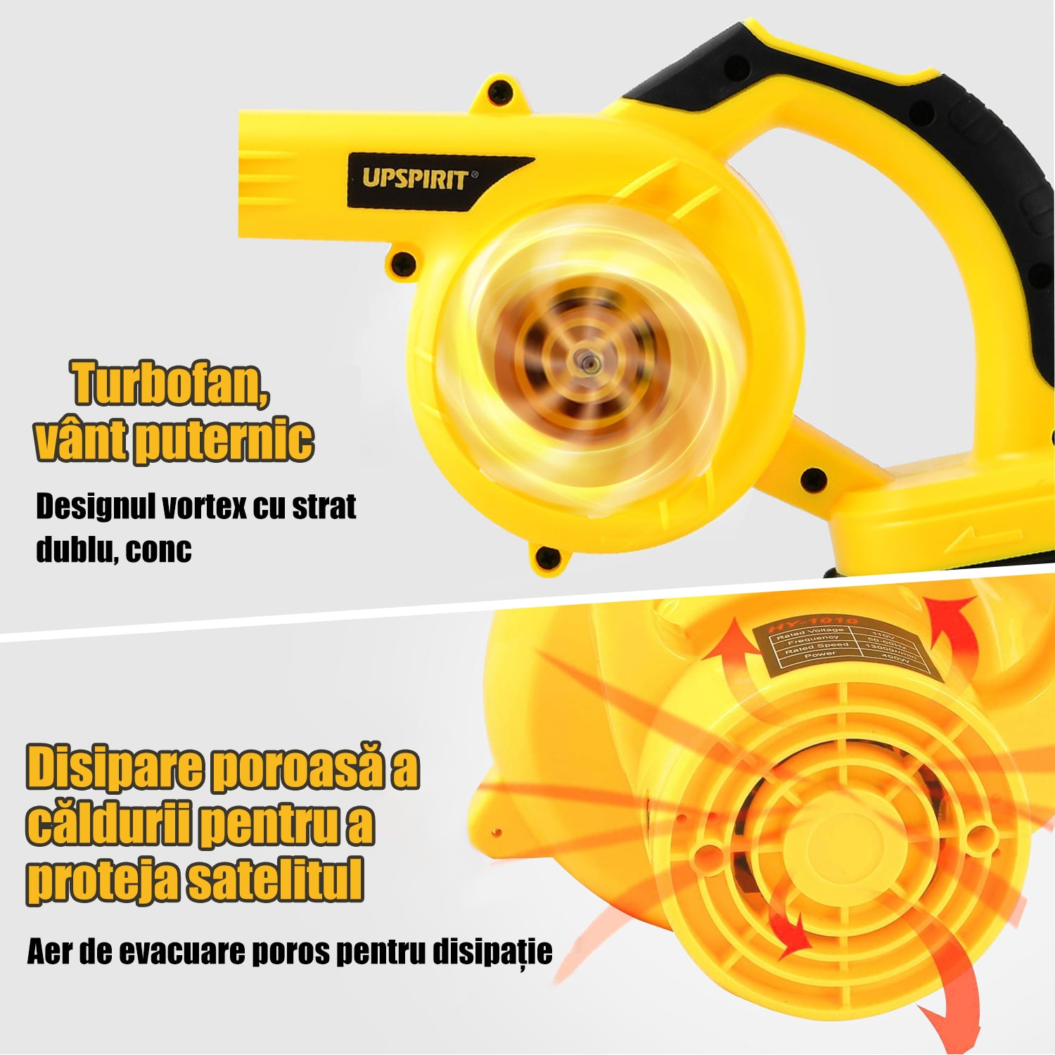 Suflanta si aspirator universala, XinXu, Galben - eMAG.ro
