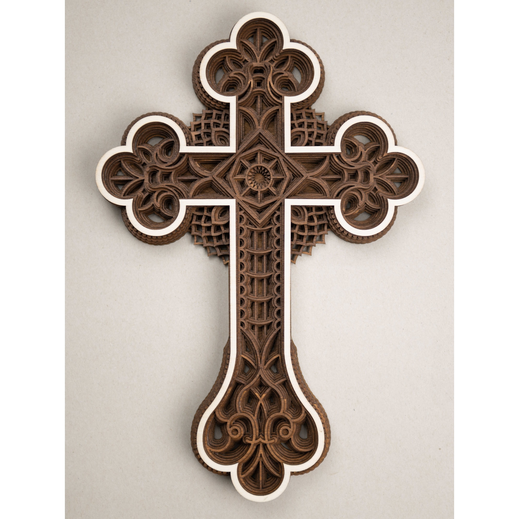 Cruce Ornamentala, Lemn, nr 5, nuc-accent, 45 cm, multistrat - eMAG.ro