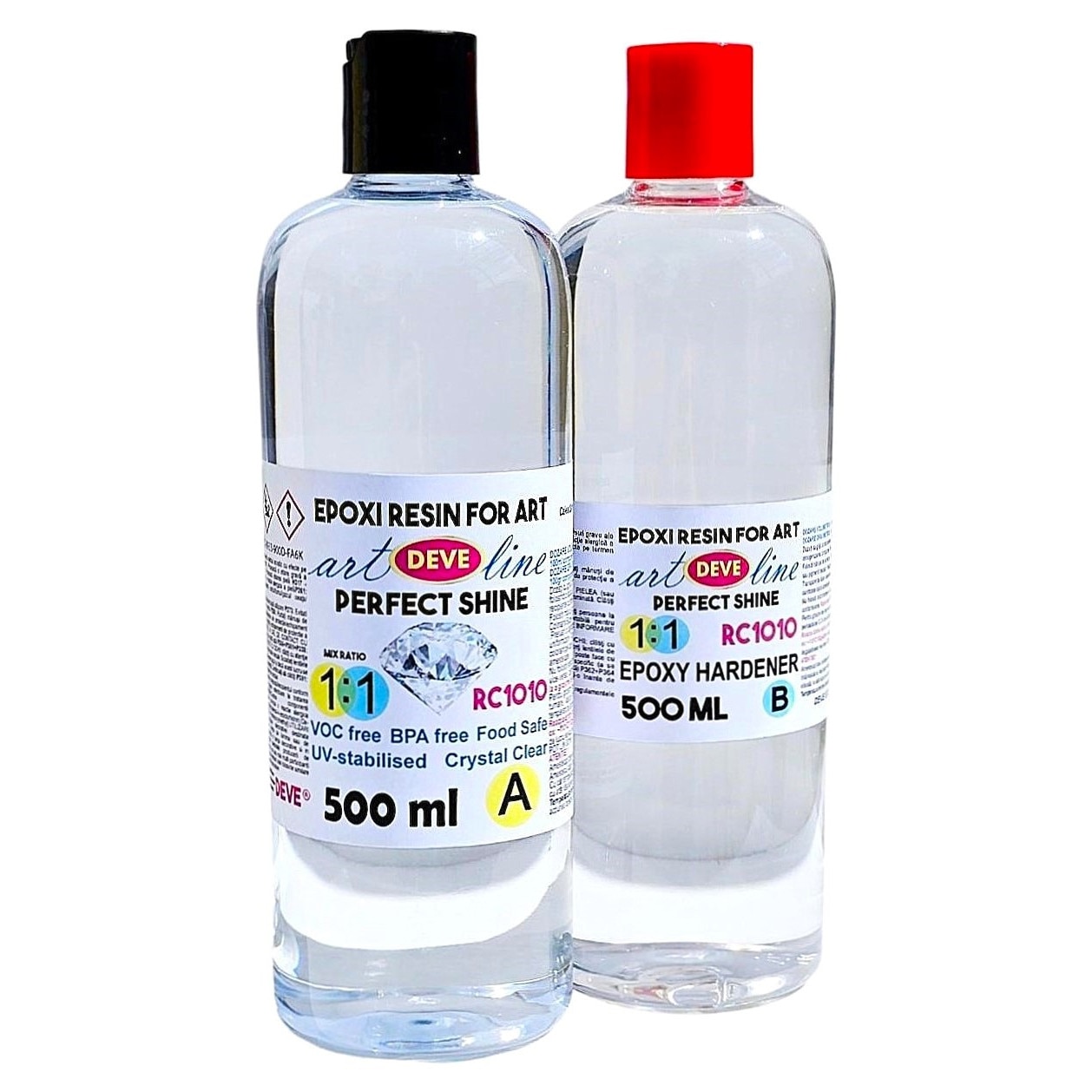 Set Rasina epoxidica transparenta RC1010, DEVE, 1la 1 crystal clear ...