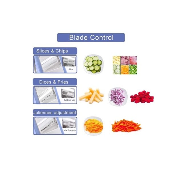 Сгъваема, многофункционална резачка за зеленчуци Brava Spring Slicer ...