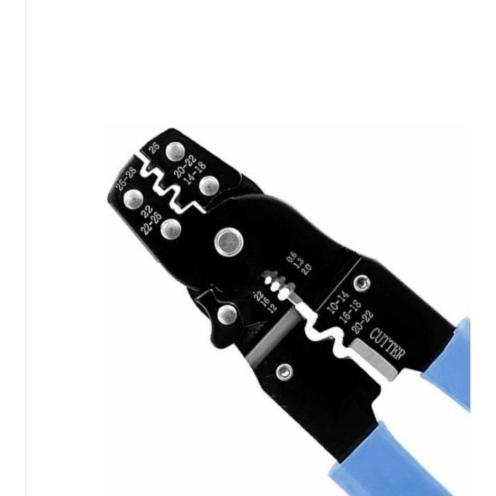 Cleste multifunctional pentru dezizolare si sertizare cabluri, Negru ...