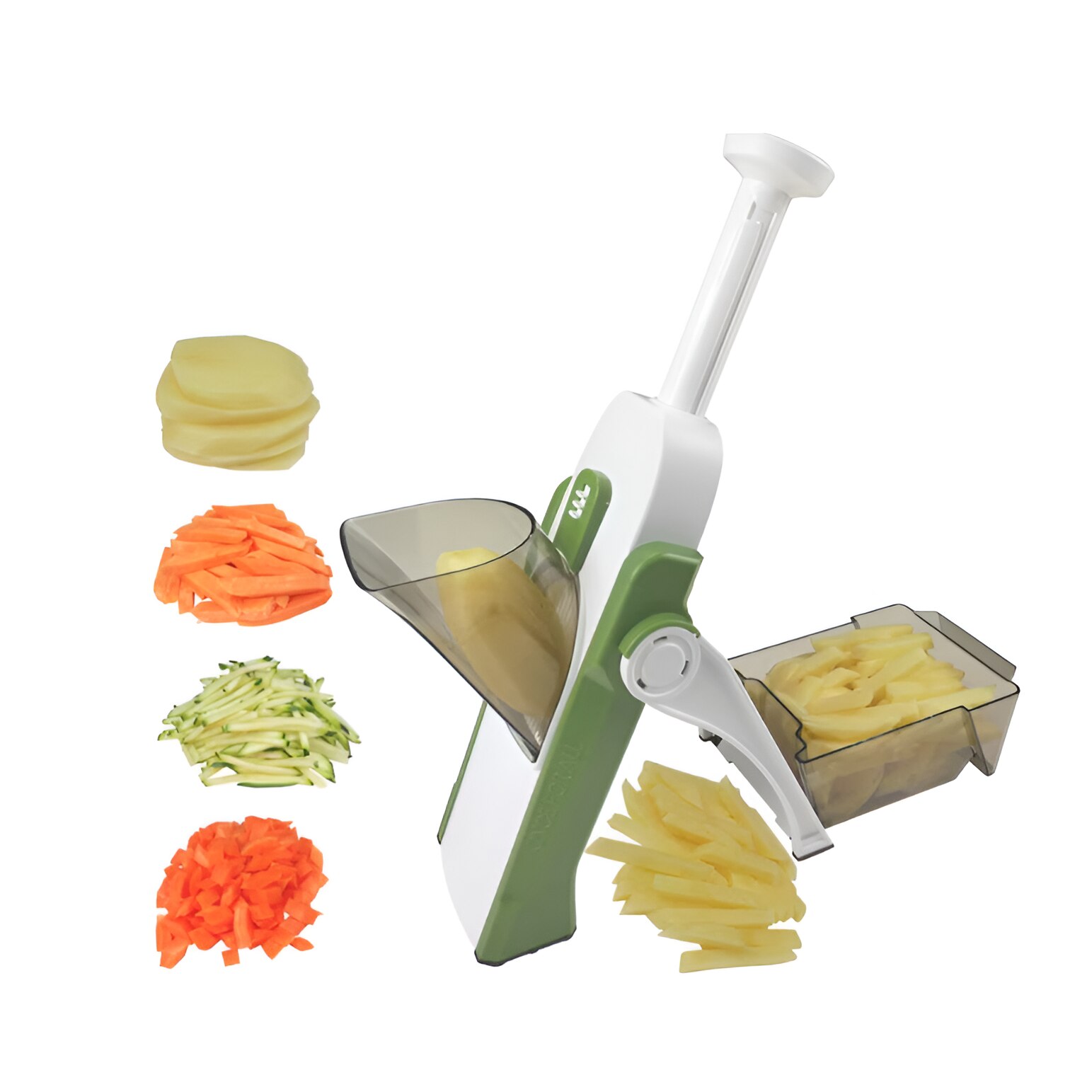 Feliator de Legume Pliabil, 4 functii, Tava de Colectare, E-manor ...