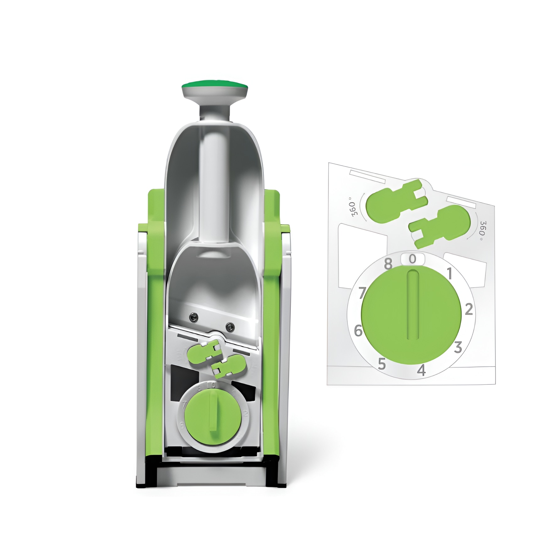 Feliator de Legume Pliabil, 4 functii, Tava de Colectare, E-manor ...