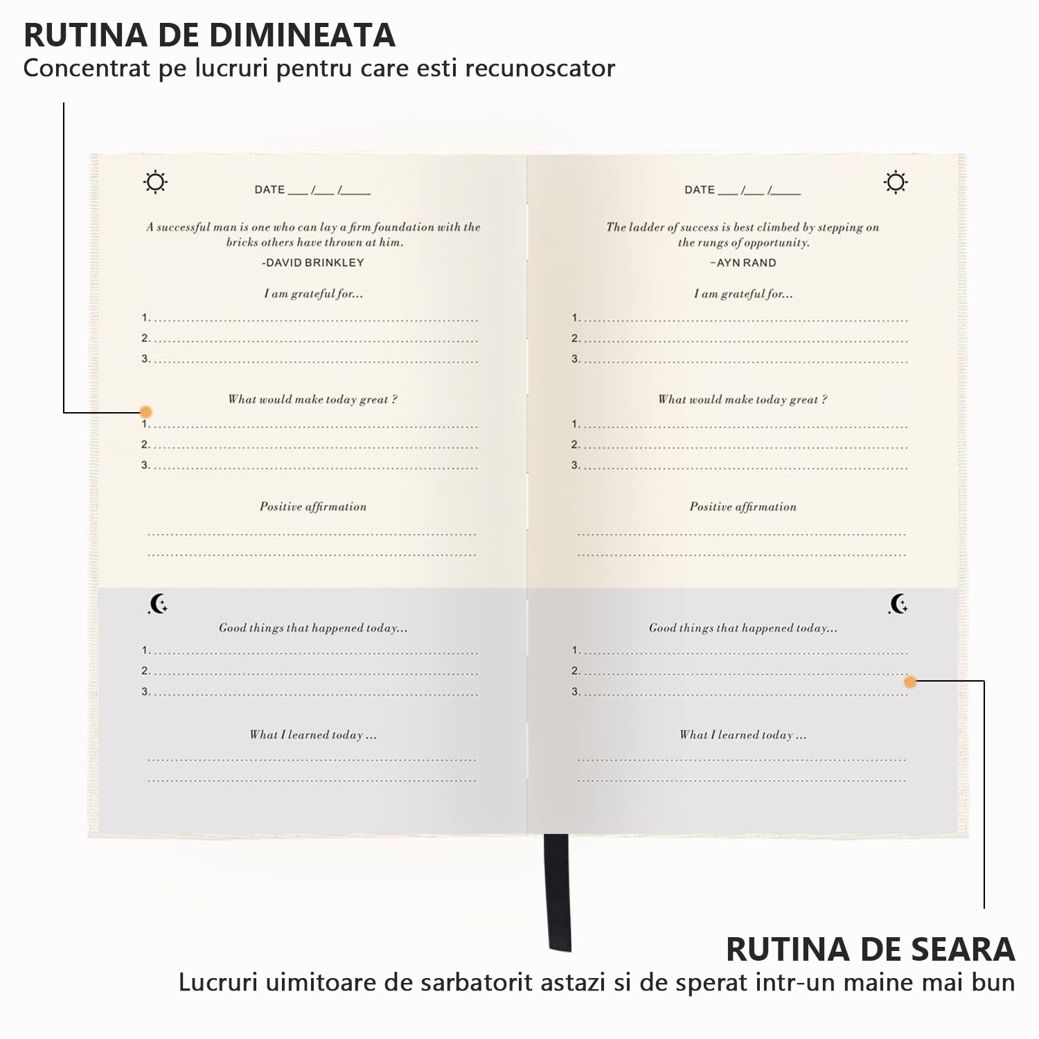 Jurnal de recunostinta, Vaxiuja, 21x13,6x2cm, Nedatat, Engleza, Record ...