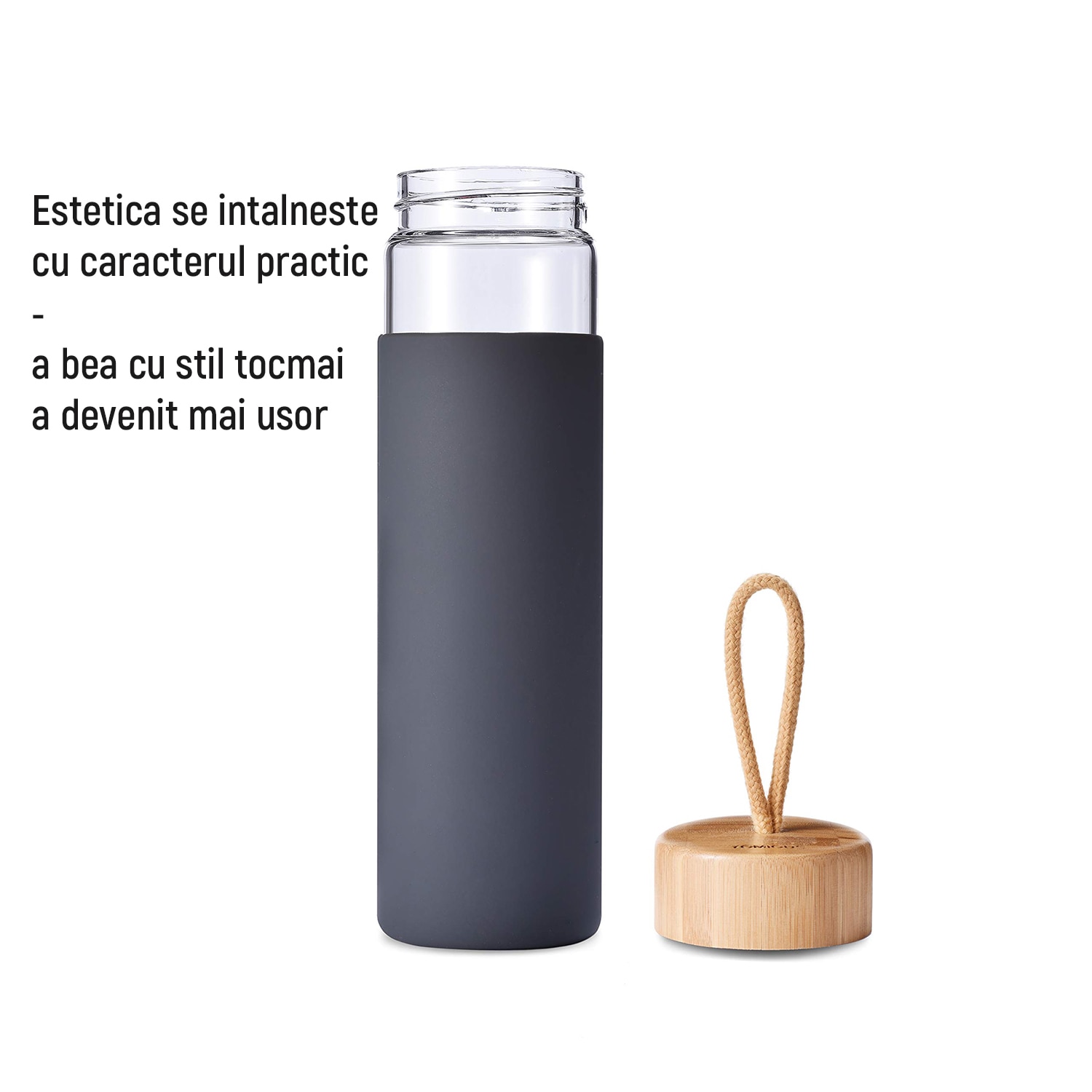 Sticla pentru apa, Vaxiuja, sticla borosilicata, pentru apa, limonada ...