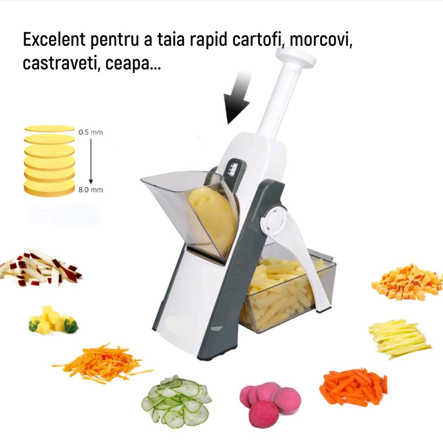 Feliator de legume multifunctional, Amtok, razatoare bucatarie taiere ...