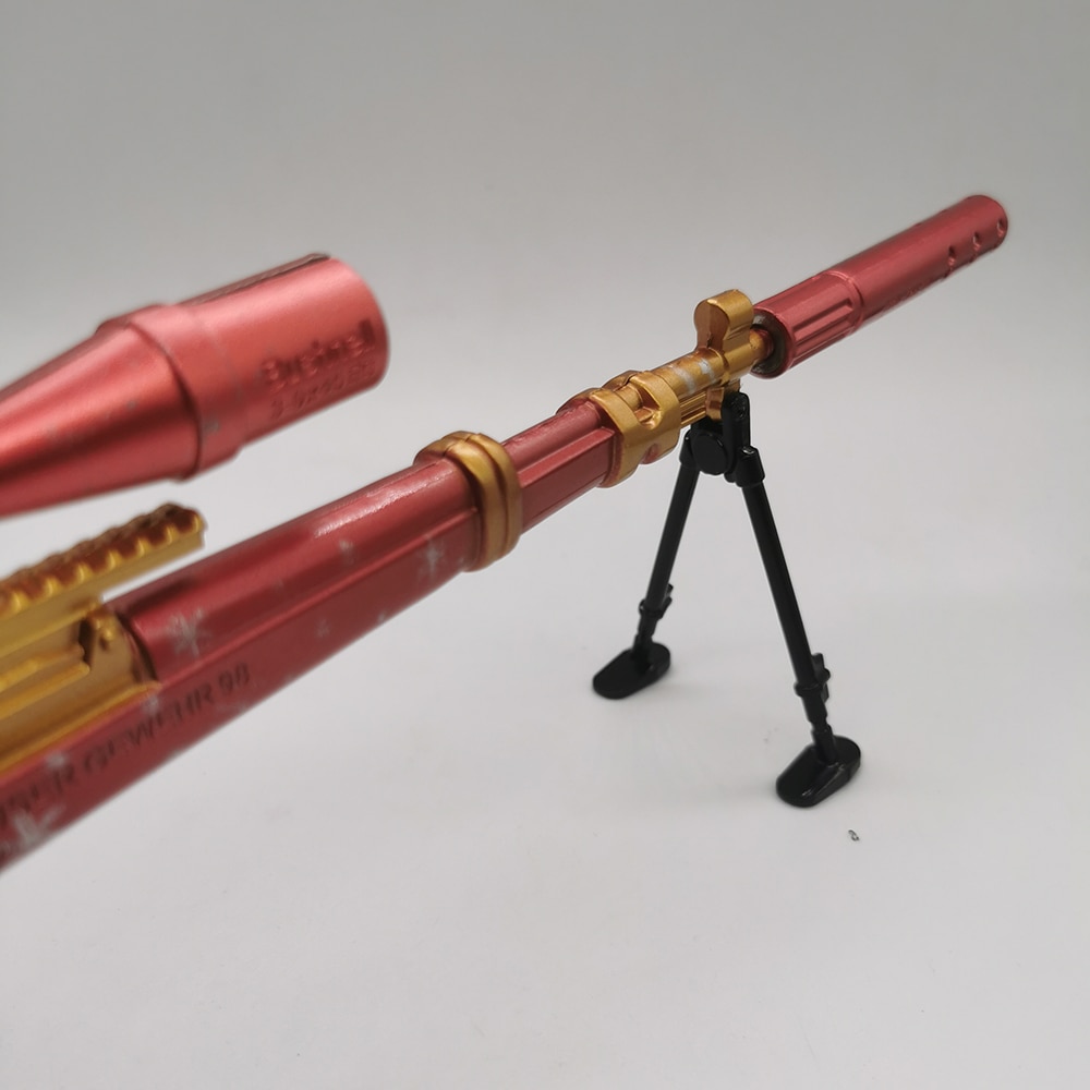 Miniatura de colectie Pusca Sniper 42 cm, integral din metal, Karabina ...