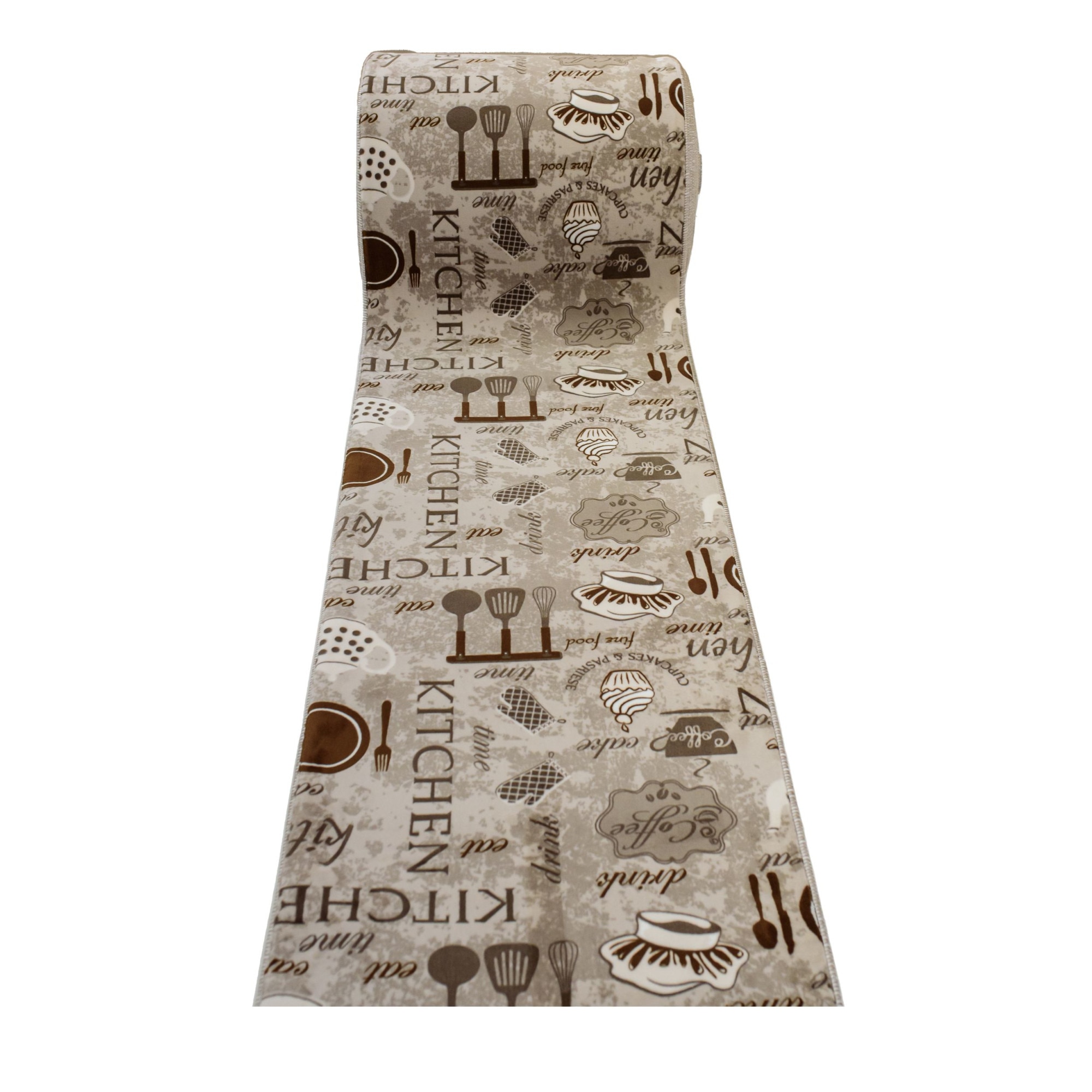 Traversa Antiderapanta Bucatarie Maro, 100x200 cm, 1200 g/mp ...