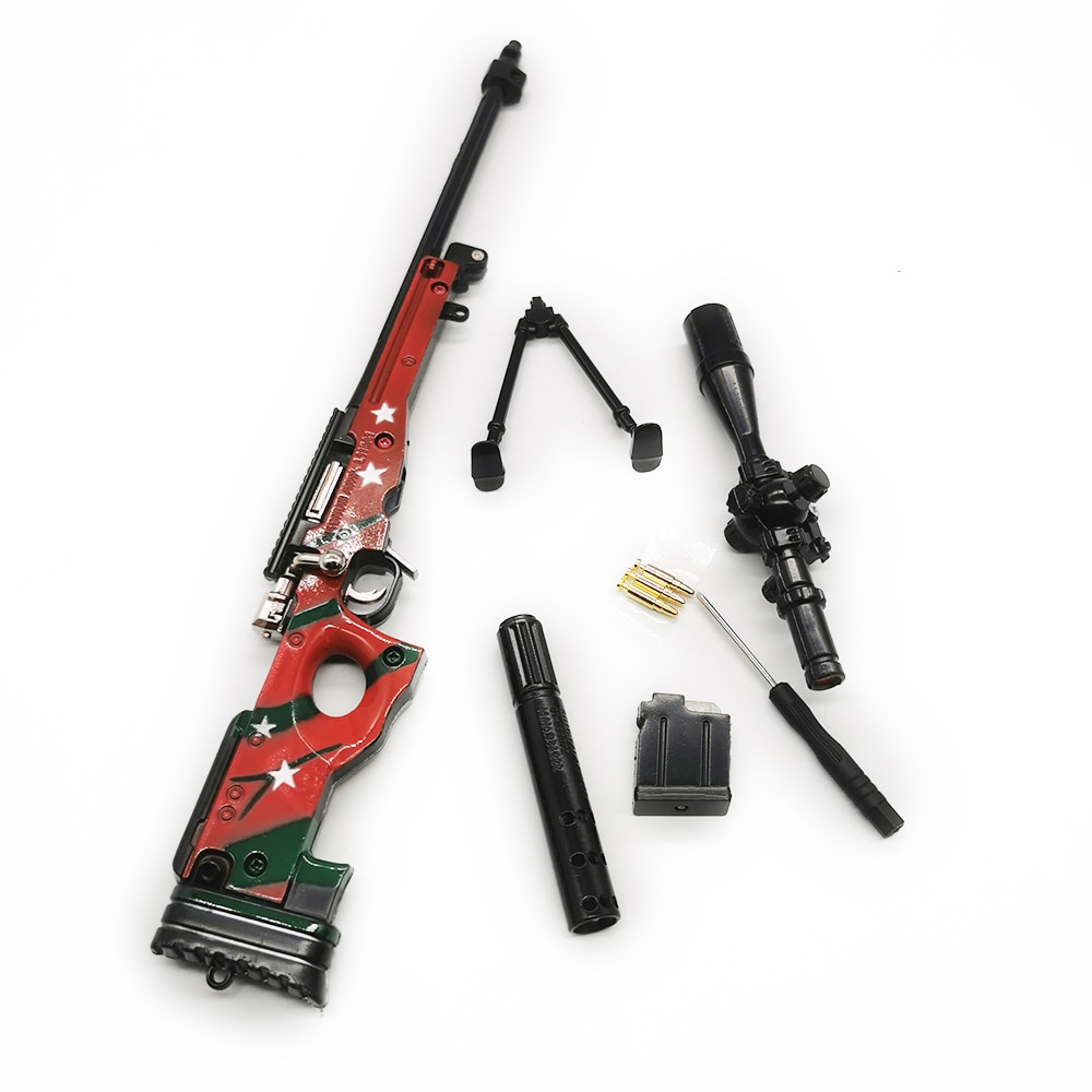 Jucarie Miniatura de colectie Pusca Sniper 42 cm, integral din metal ...