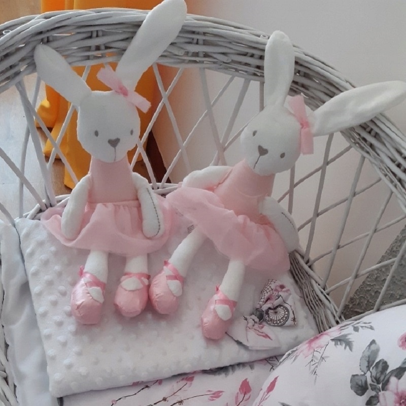 Mascota de plus, model Iepure cu rochita, Gonga® Roz - eMAG.ro