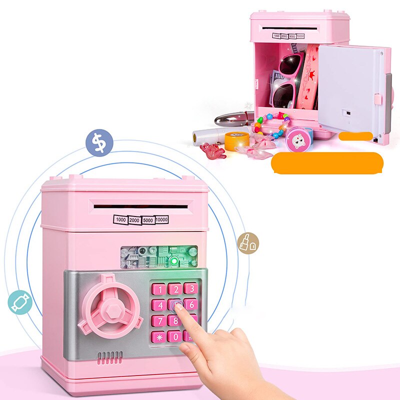 Играчка касичка, Sundiguer, Пластмаса, 13,5 x 12,3 x 19,5 см, Сменяема ...