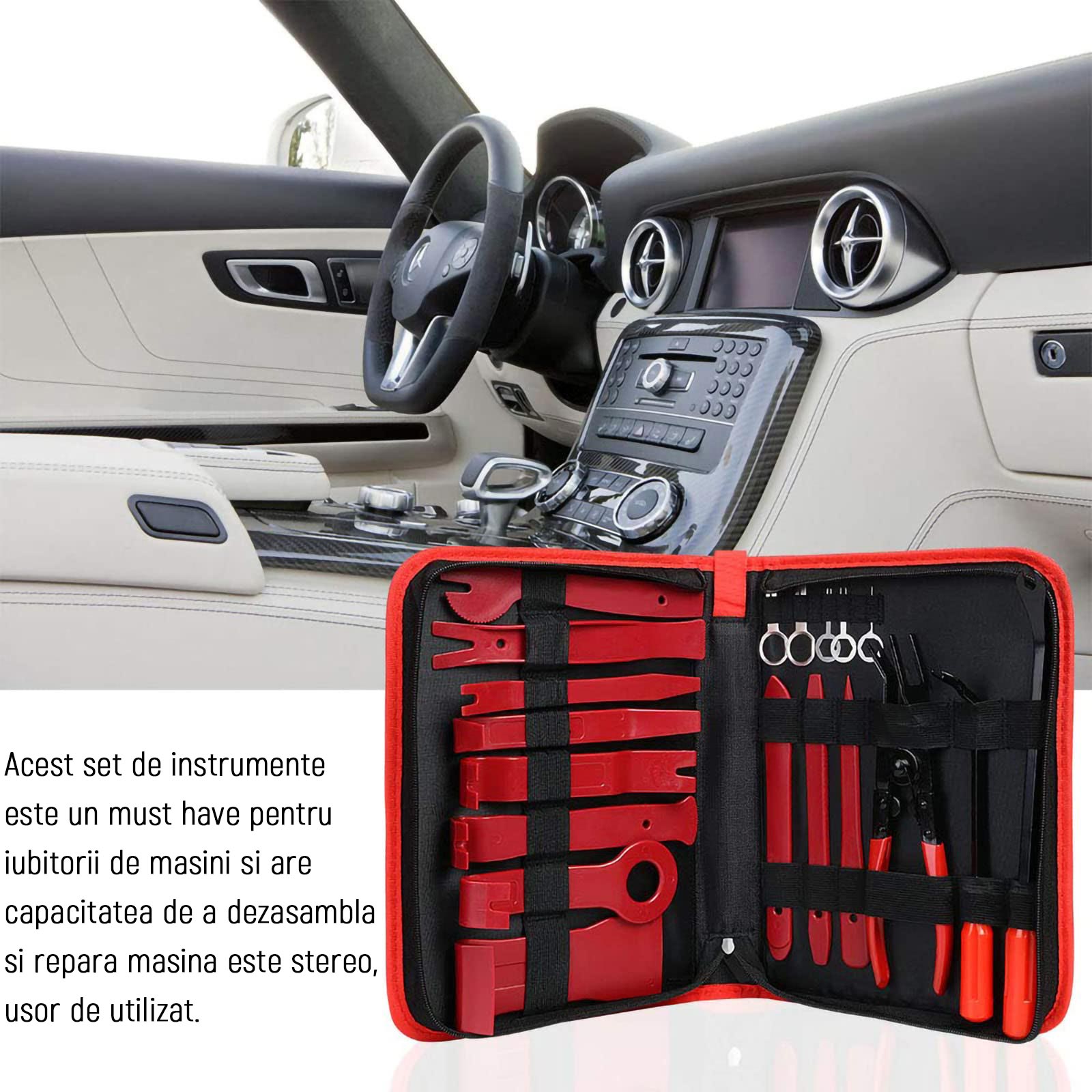 Set trusa chei demontare interior auto, Vaxiuja, 27 piese, universal ...