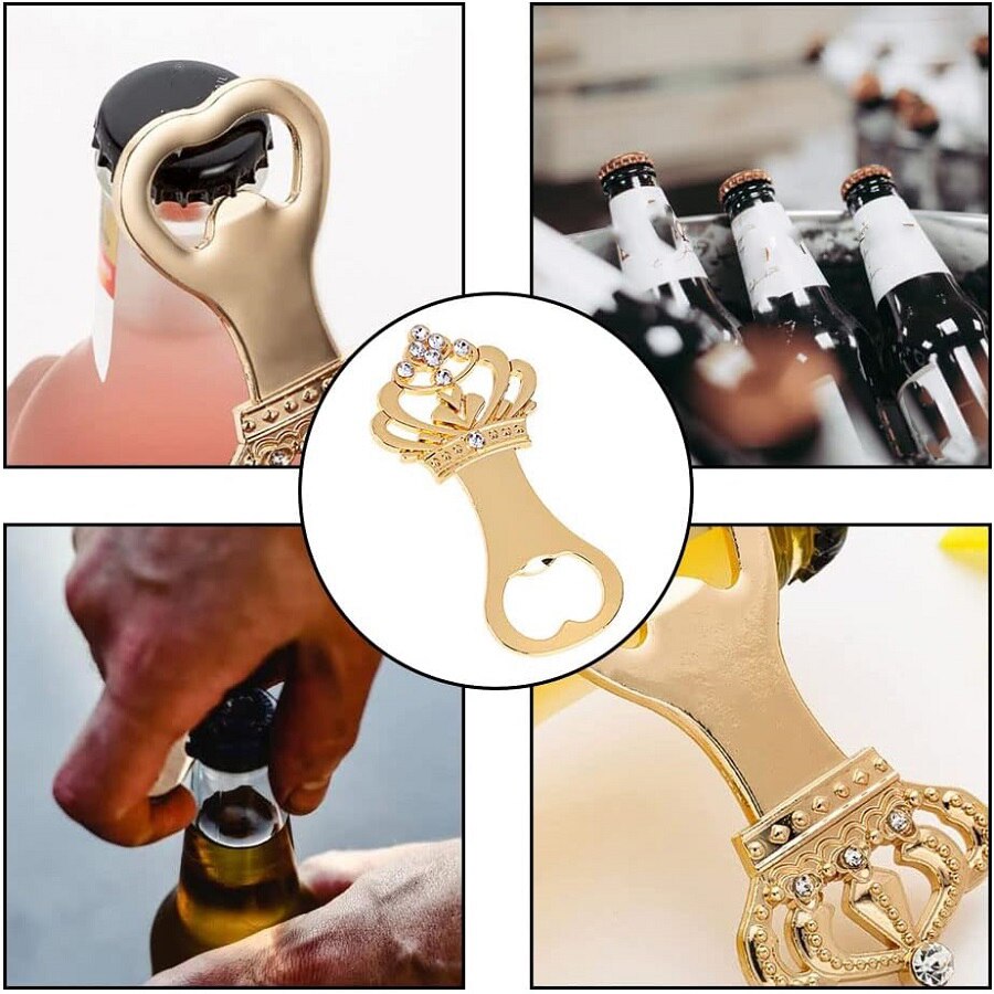 Desfacator de sticle, Sunmostar, Metal, 13 x 7.5cm, Auriu - eMAG.ro