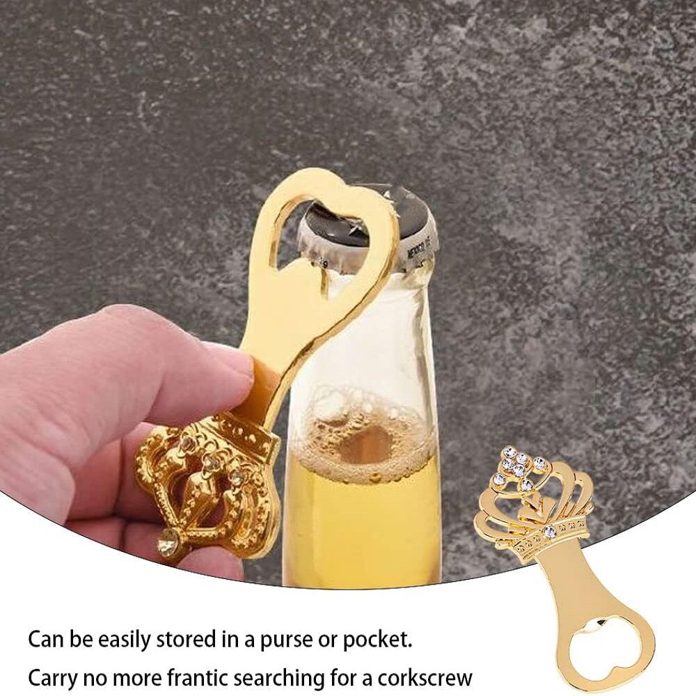 Desfacator de sticle, Sunmostar, Metal, 13 x 7.5cm, Auriu - eMAG.ro