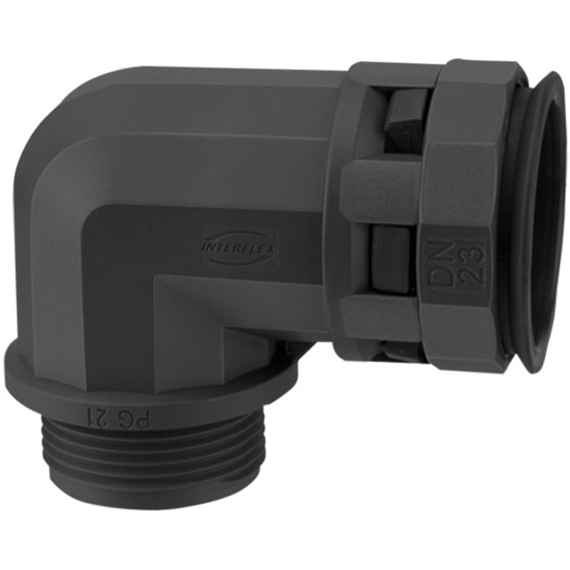 Presetupa pentru furtunuri de protectie, unghi de 90°, Interfelx, filet ...