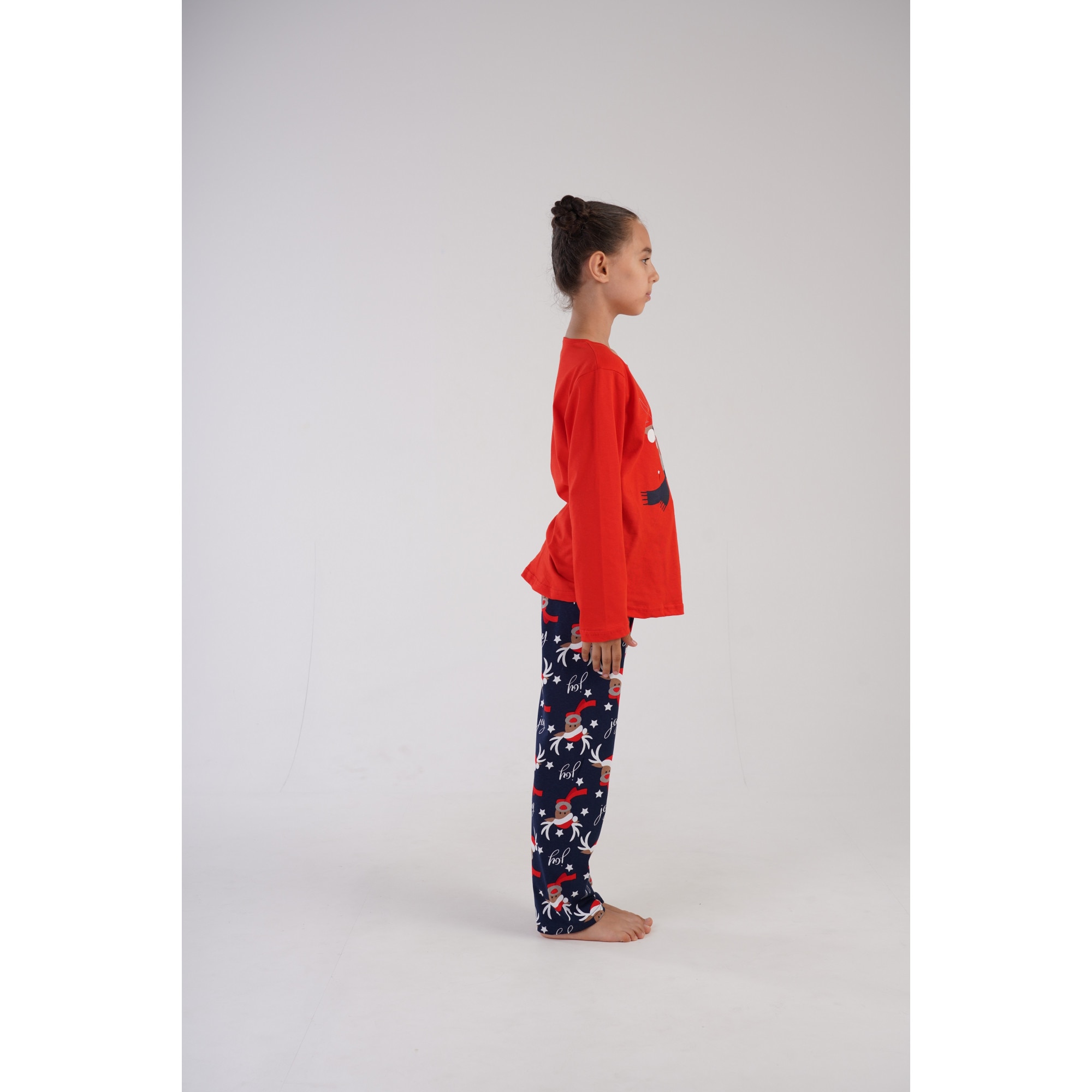 Pijamale copii, fetite, Vienetta, model Craciun - Joe the Reindeer ...