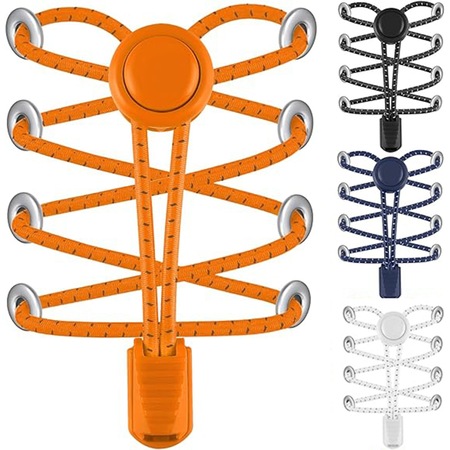 Set 4 Perechi sireturi incaltaminte, Kaypsre, Latex/Poliester, 120 cm ...