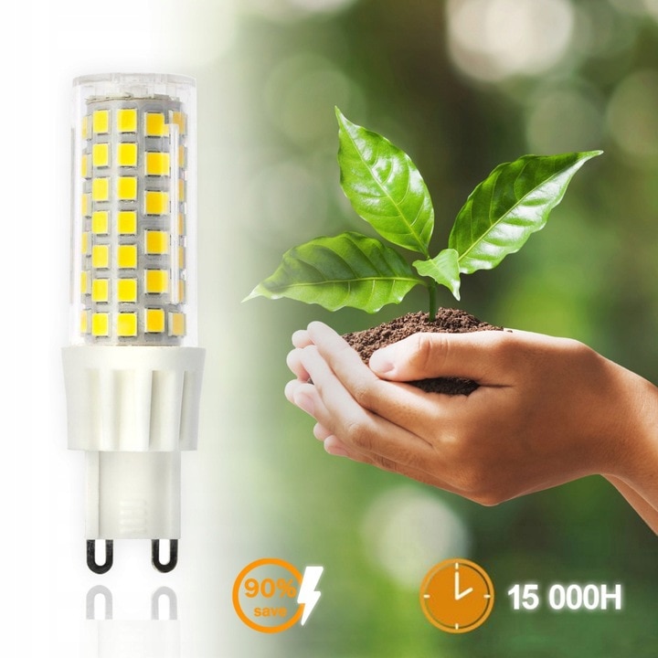 Set 4 becuri LED, LUMILED, capsula G9 7W = 60W 670lm 6000K Rece ...