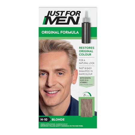 Sampon pentru colorarea parului blond Just For Men H10, 60g - eMAG.ro