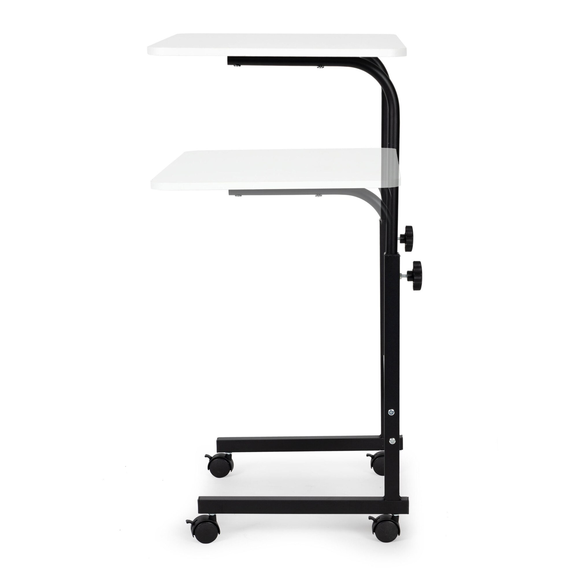 Birou mobil Modernhome, Metal, 43x39x83 cm, Negru/Alb - eMAG.ro