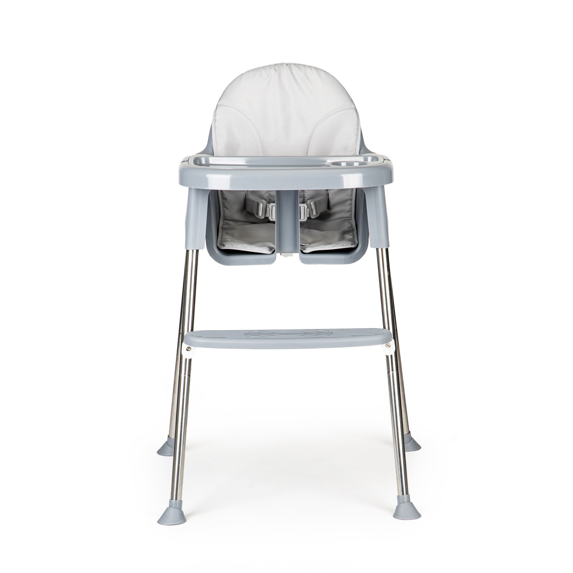 Scaun de masa bebe Ecotoys, Inaltime reglabila, Gri - eMAG.ro