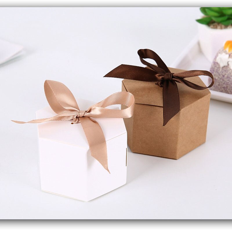 Set 10 cutii bomboane, Sunmostar, Hartie, Maro - eMAG.ro