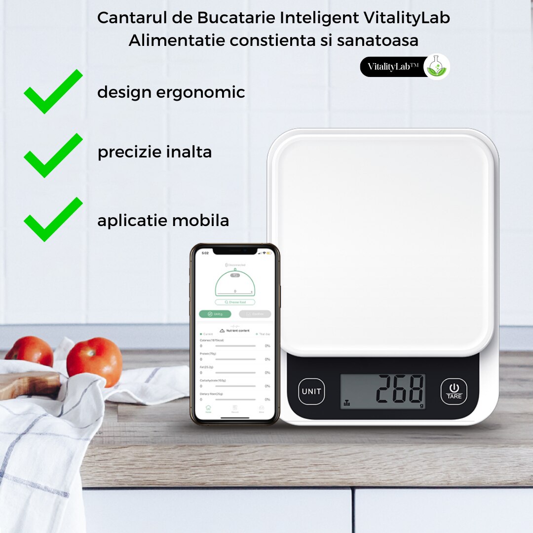 Cantar De Bucatarie Inteligent Vitality Lab Diet Pal 24 Indici cantar-de-bucatarie-inteligent-vitality-lab-diet-pal-24-indici