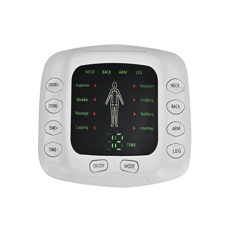 Aparat de Masaj Velixo®, cu Electrostimulare/Fizioterapie, Stimulator, 8 Programe De Masaj, 4 ...