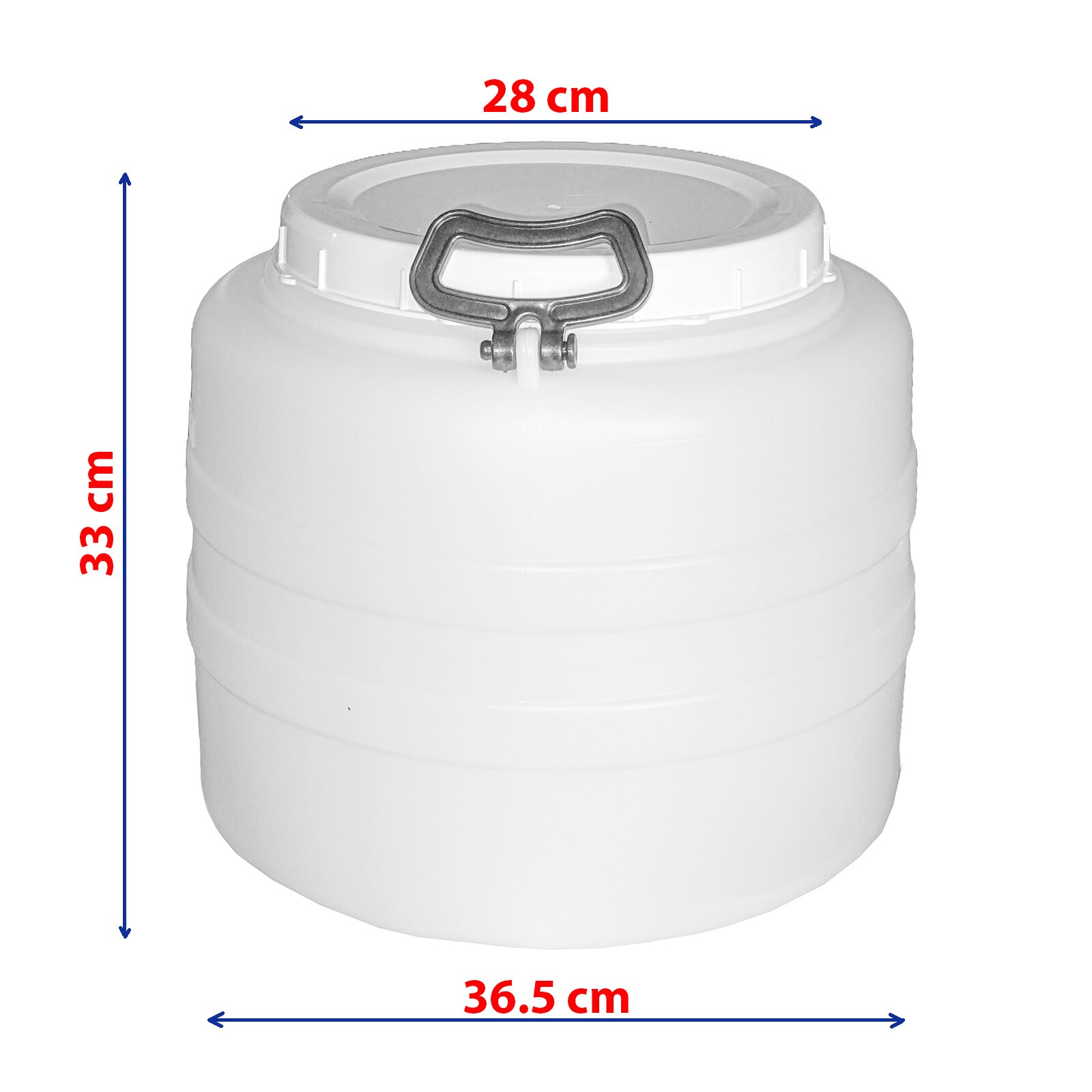 Butoi 30 Litri, 33x36.5 cm, omologat alimentar (polipropilena HDPE ...
