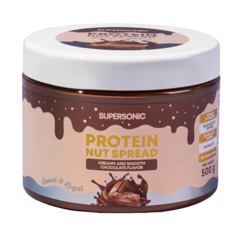 Crema de alune Supersonic, Aroma de ciocolata catifelata, 500g - eMAG.ro