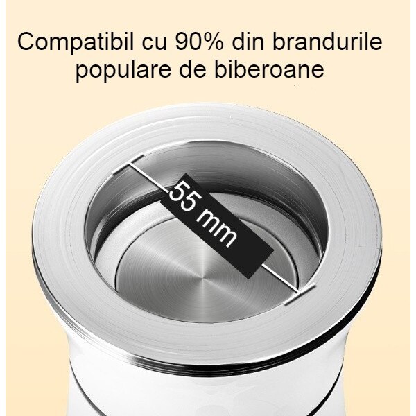 Incalzitor biberon portabil, electric, adaptoare pentru biberoane, USB ...