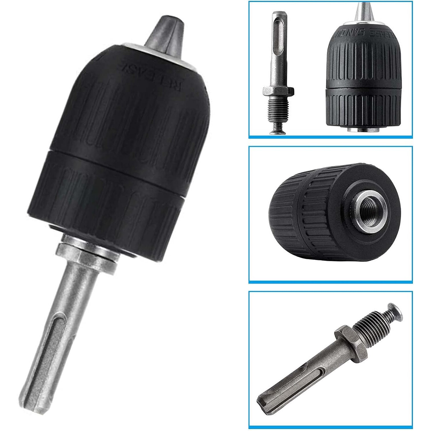Adaptor mandrina QttvbTna, 2-13mm, 1/2'' SDS, set - eMAG.ro