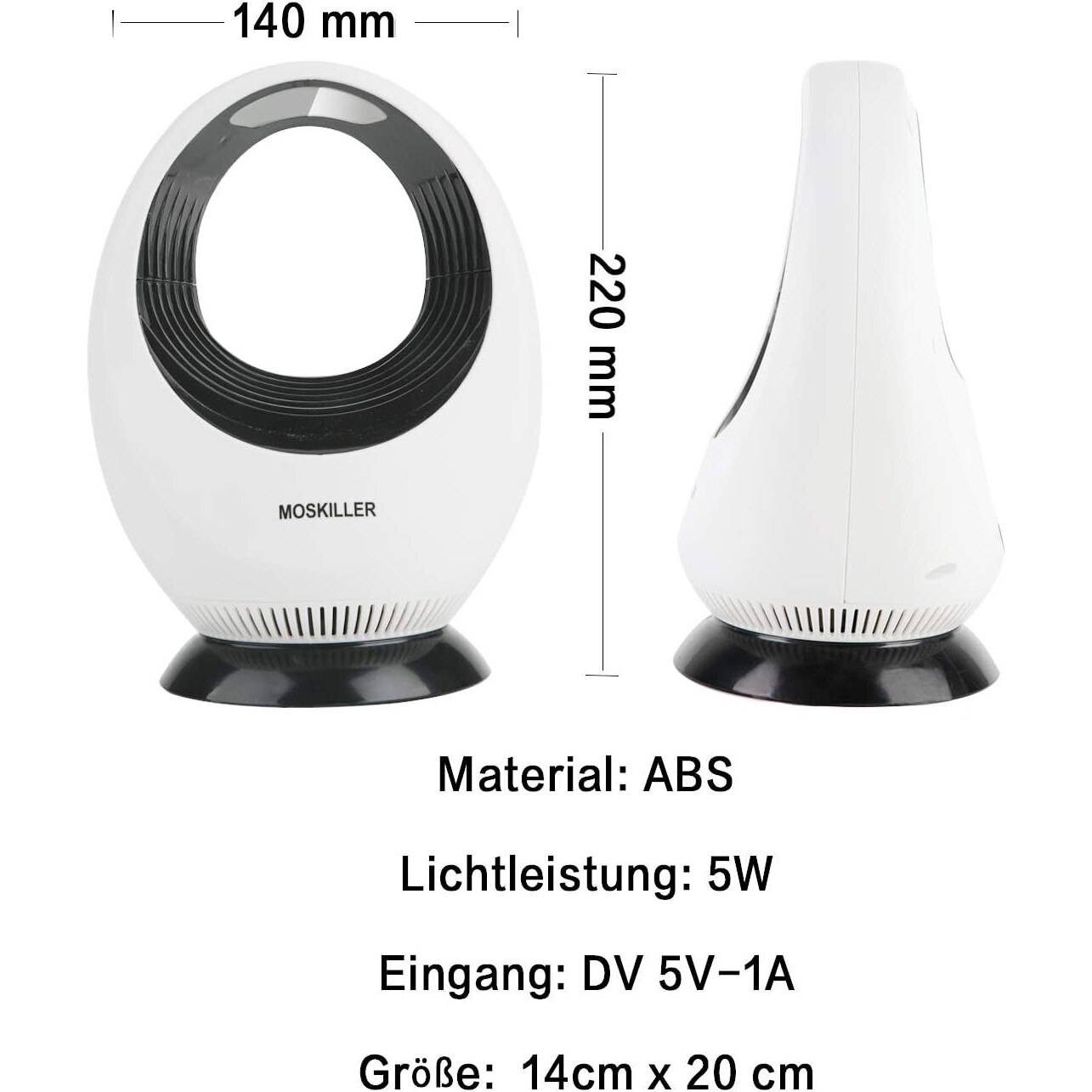 Lampa pentru tantari USB, Moskiller, Led, Alb - eMAG.ro