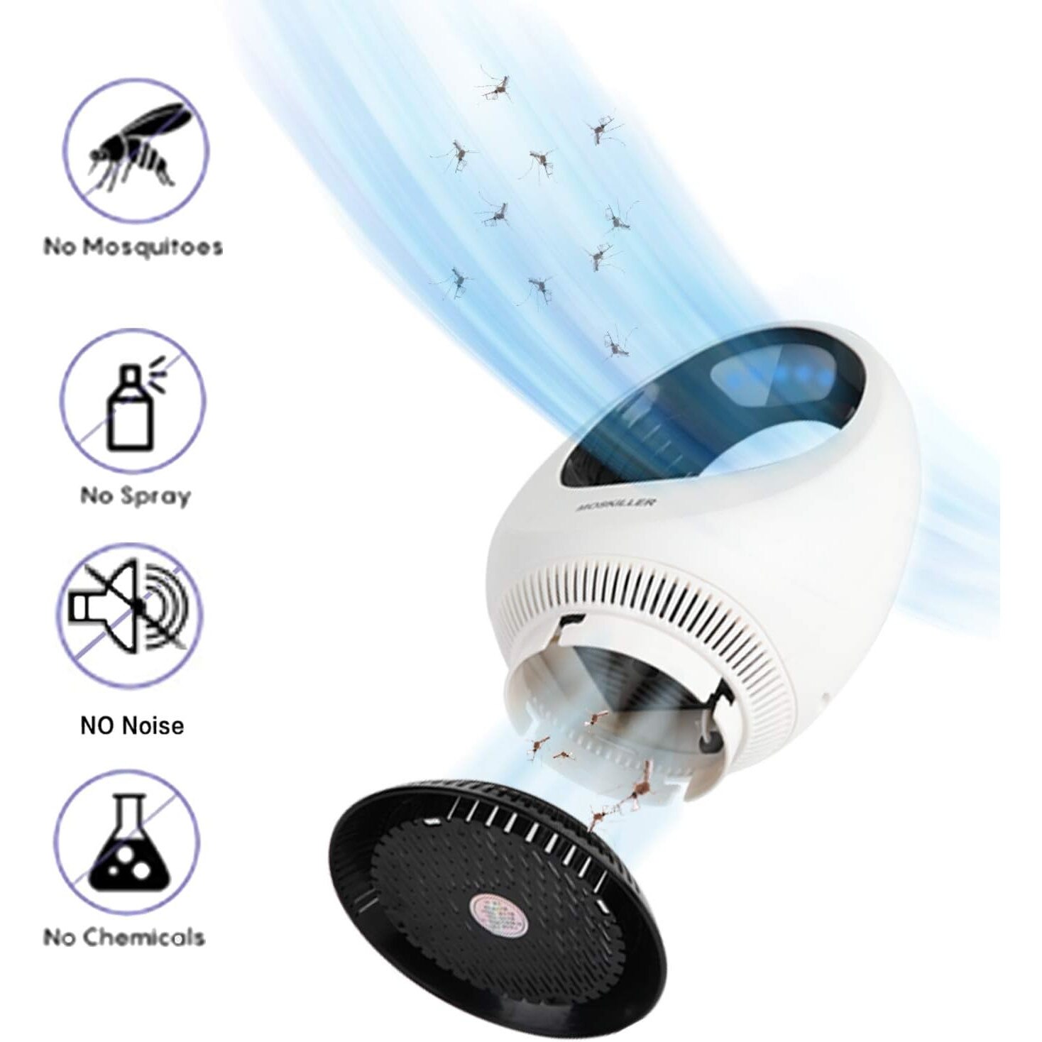 Lampa pentru tantari USB, Moskiller, Led, Alb - eMAG.ro