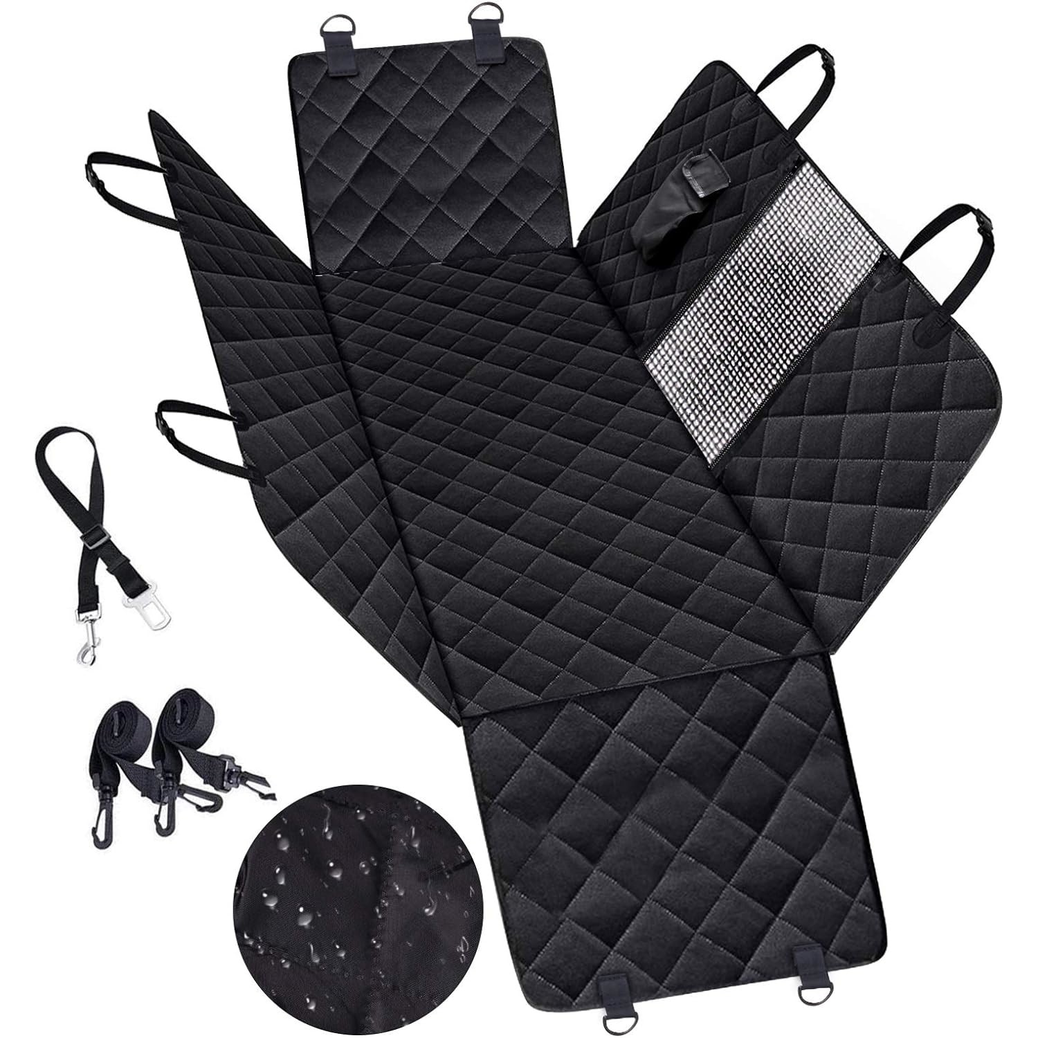 Husa protectie auto caini, Mmgoqqt, Impermeabila, Antiderapant, Negru ...