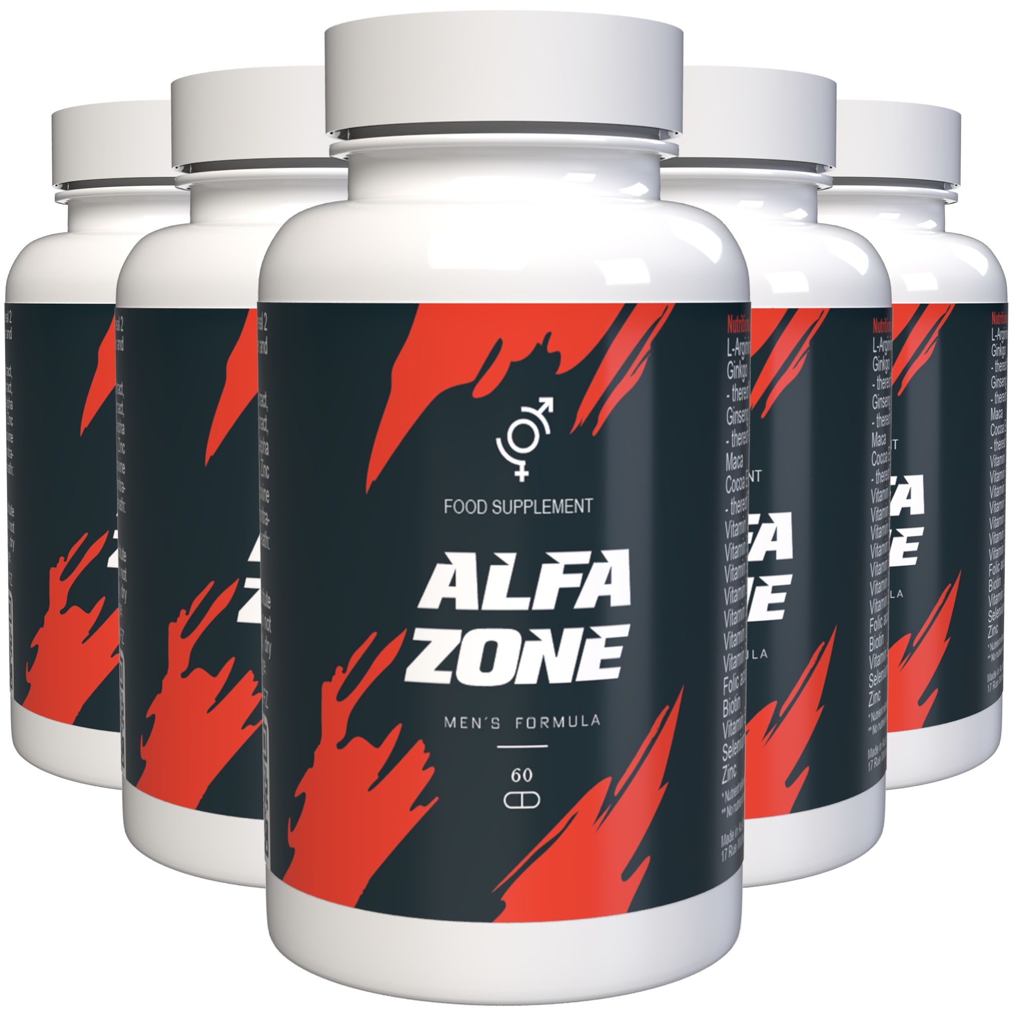 Alfazone, 60 Capsule, Multicolor, Pachet de 5 - eMAG.ro
