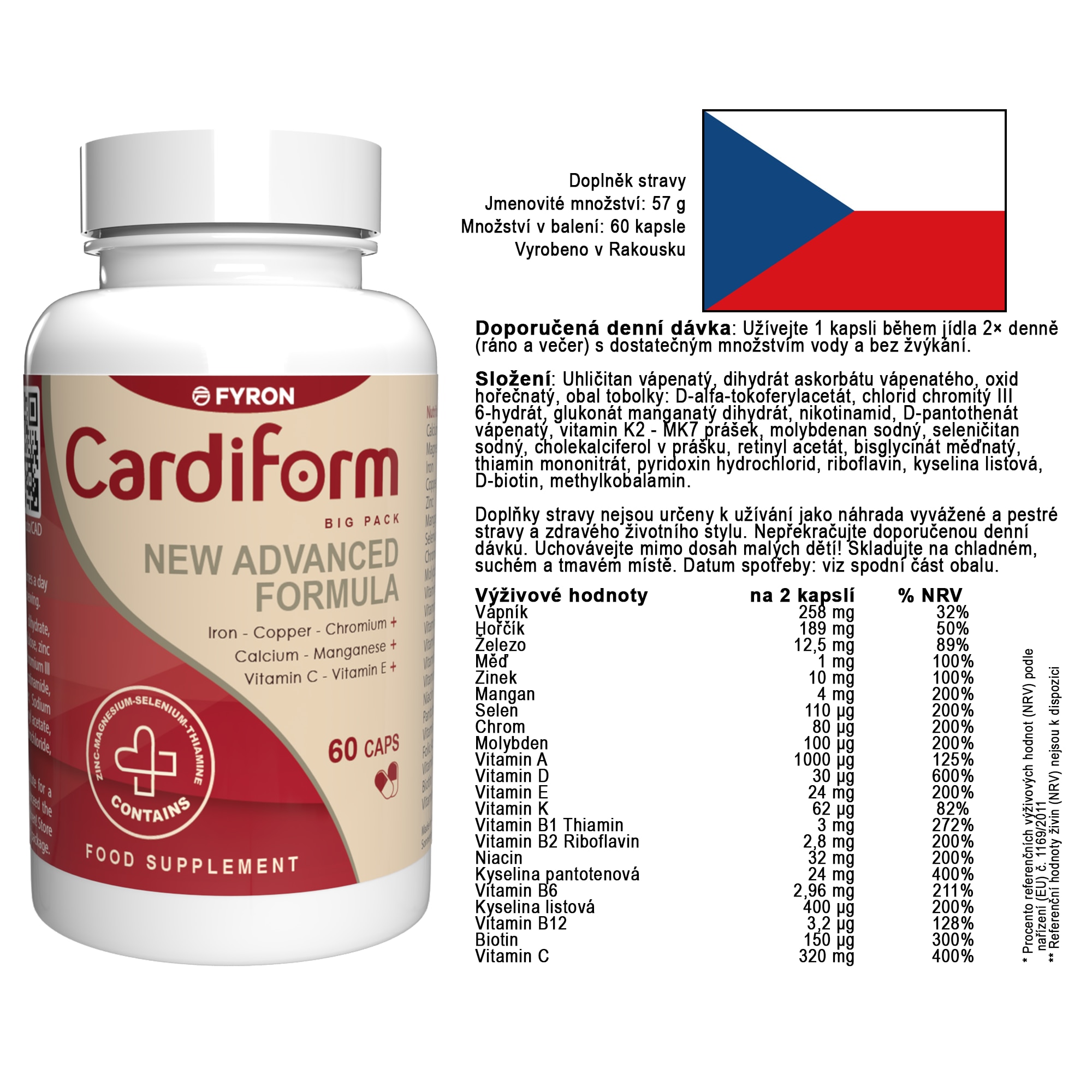 Cardiform, Fyron, 60 Capsule, Multicolor, Pachet de 3 - eMAG.ro